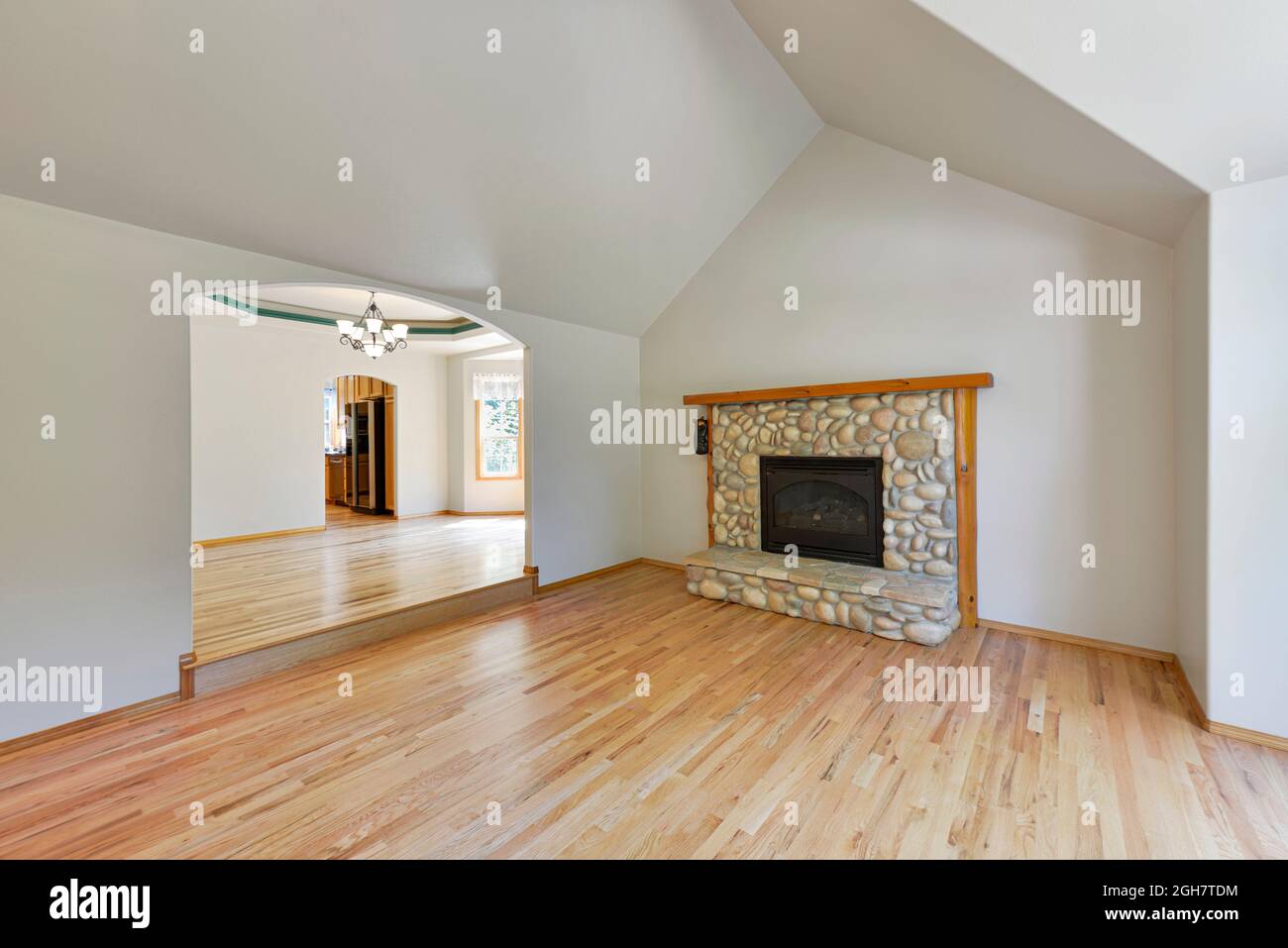 Modern residential empty living room interior Stock Photo - Alamy