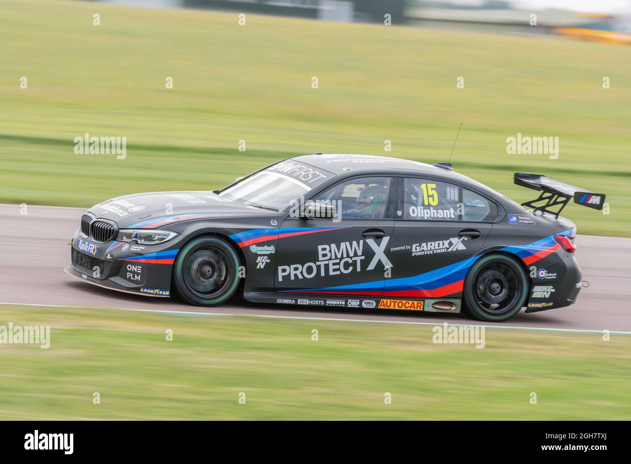 Tom Oliphant in a BMW 330i M at the BTCC event at Thruxton in August ...