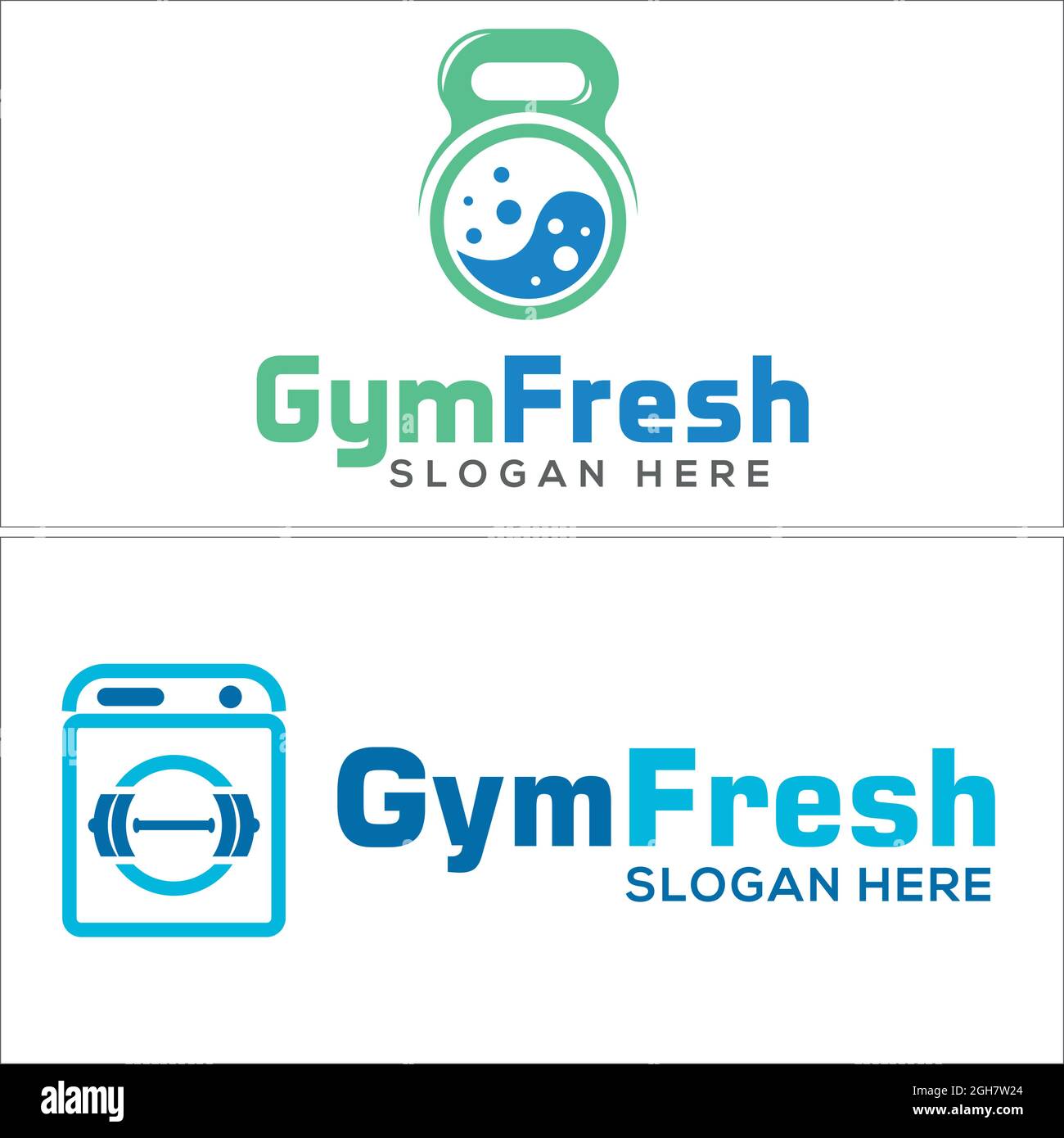 Clean fitness concept Stock Vector Images - Alamy