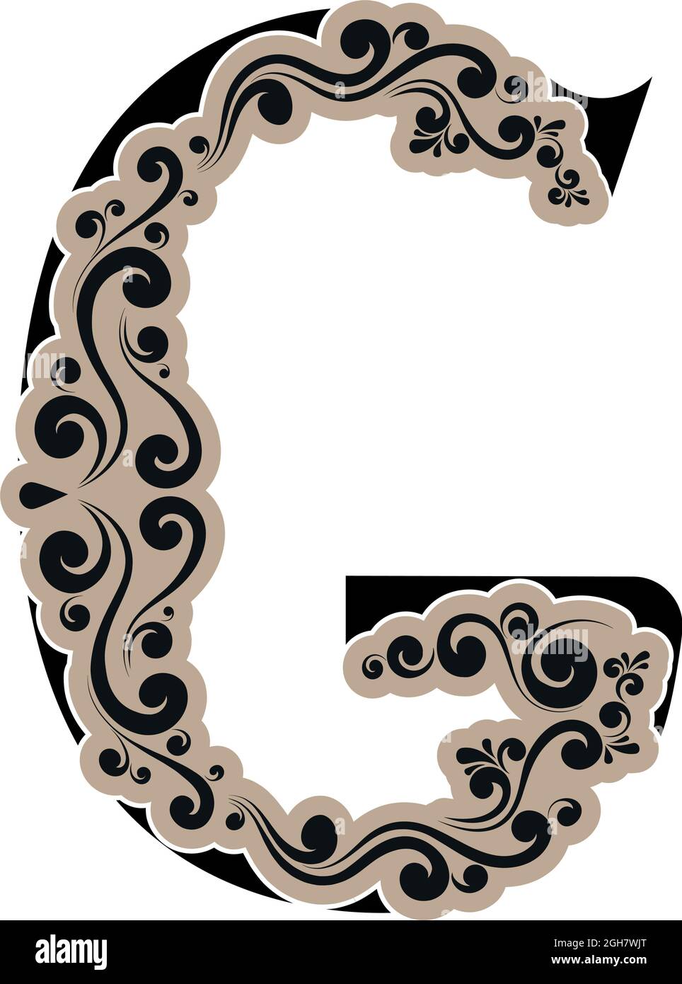 The letter g calligraphy hi-res stock photography and images - Alamy