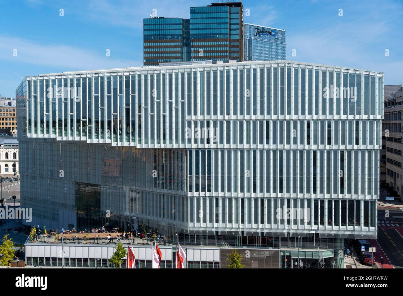 Deichman Bjørvika Oslo Public Library in Oslo, Norway, Europe Stock ...