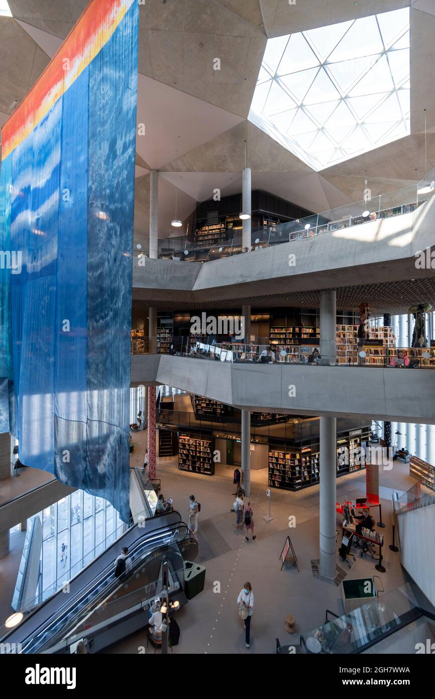 Deichman Bjørvika Oslo Public Library aka Deichman bibliotek in Oslo, Norway, Europe Stock Photo ...