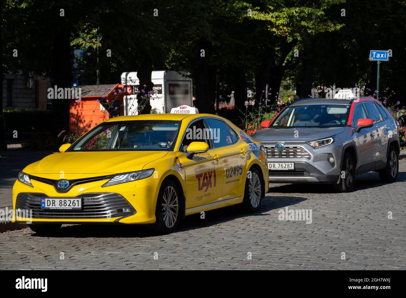 Taxis in Oslo, Norway Stock Photo - Alamy