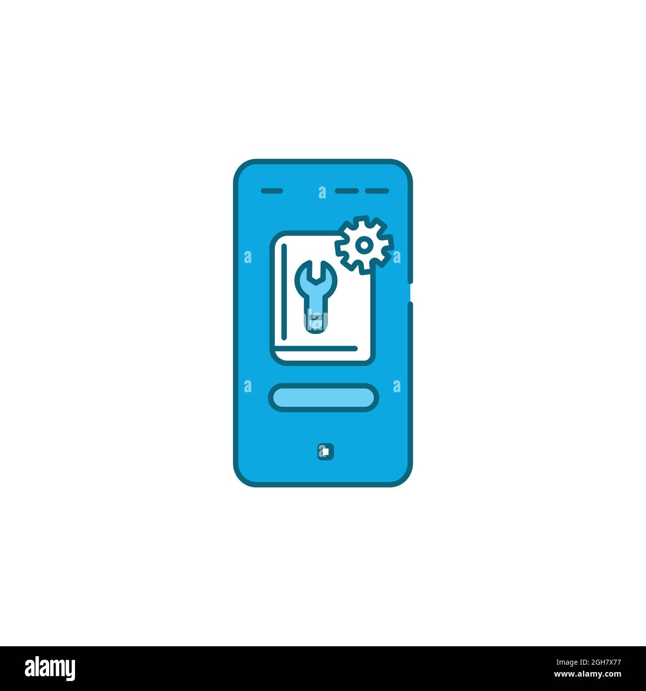App development guide color line icon. Pictogram for web page, mobile ...