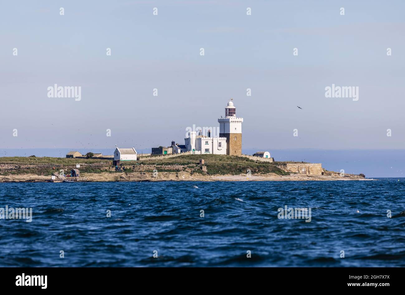 Coquet Island, an offshore wildlife sanctuary on the Northumbrian coast ...