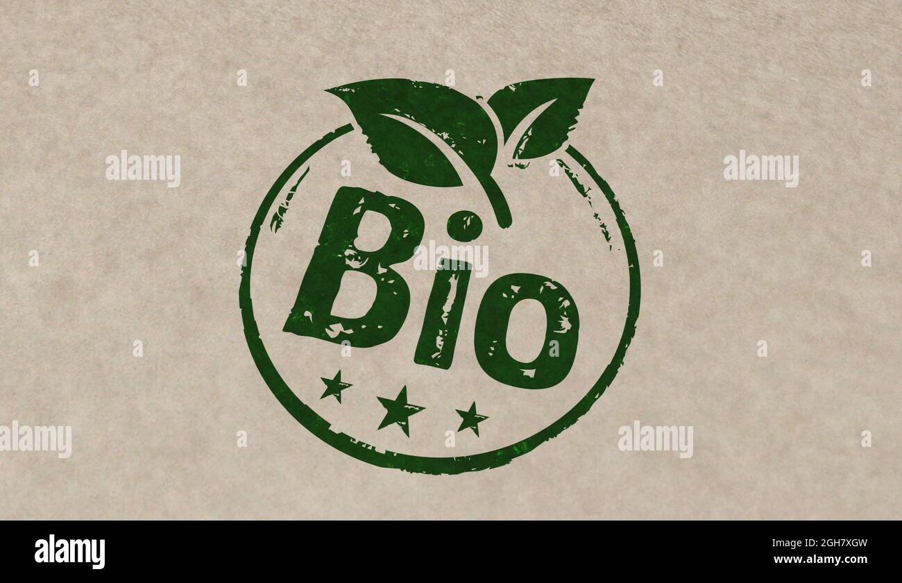 Bio stamp icons in few color versions. Ecology, environment, natural ...