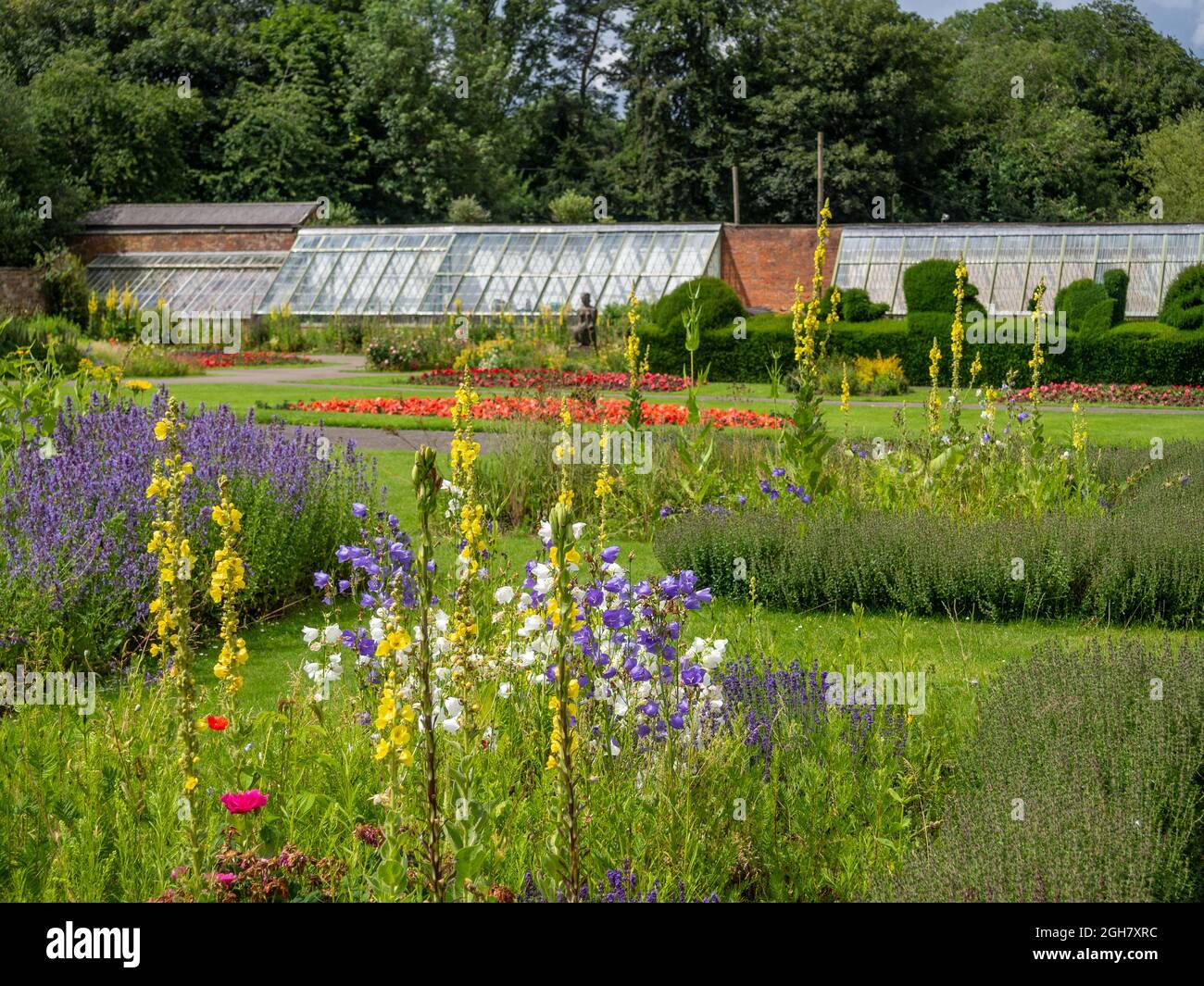 The Walled Garden, Delapre Abbey, on a sunny Summer 's day: Northampton ...