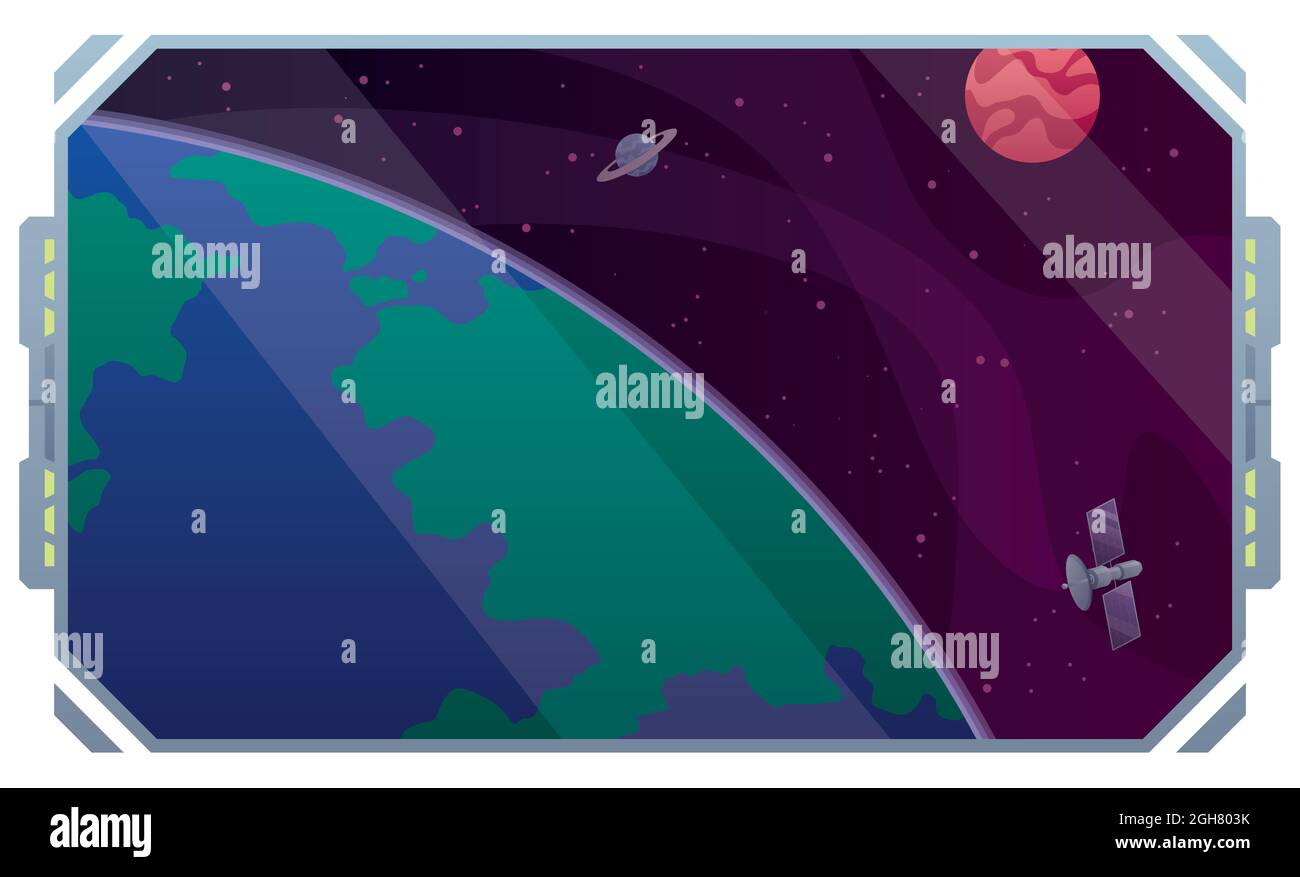 Space Station Window Stock Vector Image & Art - Alamy