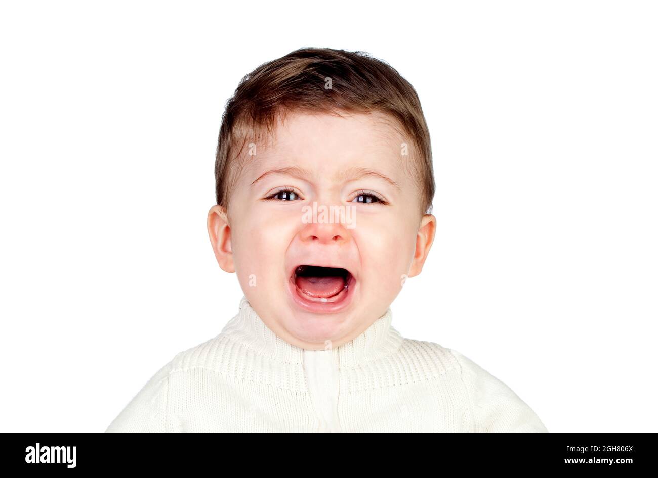 Background boy caucasian child childhood crying emotion hi-res stock ...