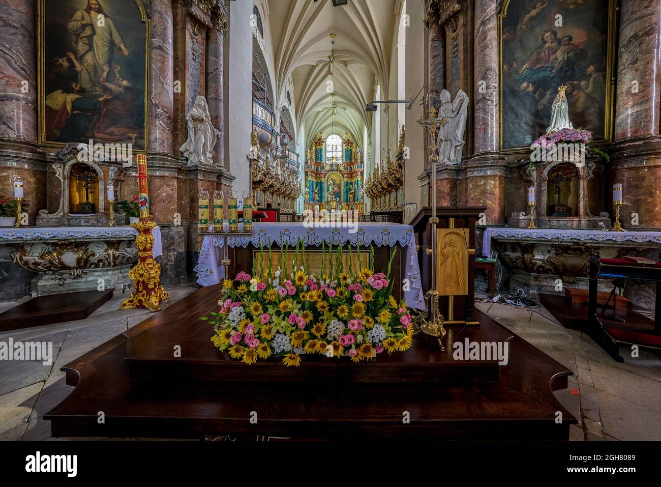 Baroque Augustinian monastery Żagań Sagan Lower Silesia Poland Stock ...