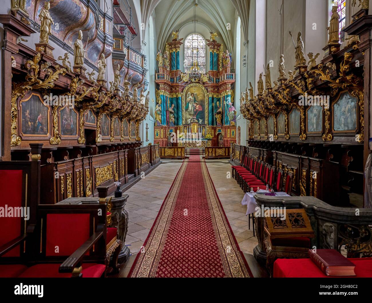 Baroque Augustinian monastery Żagań Sagan Lower Silesia Poland Stock ...
