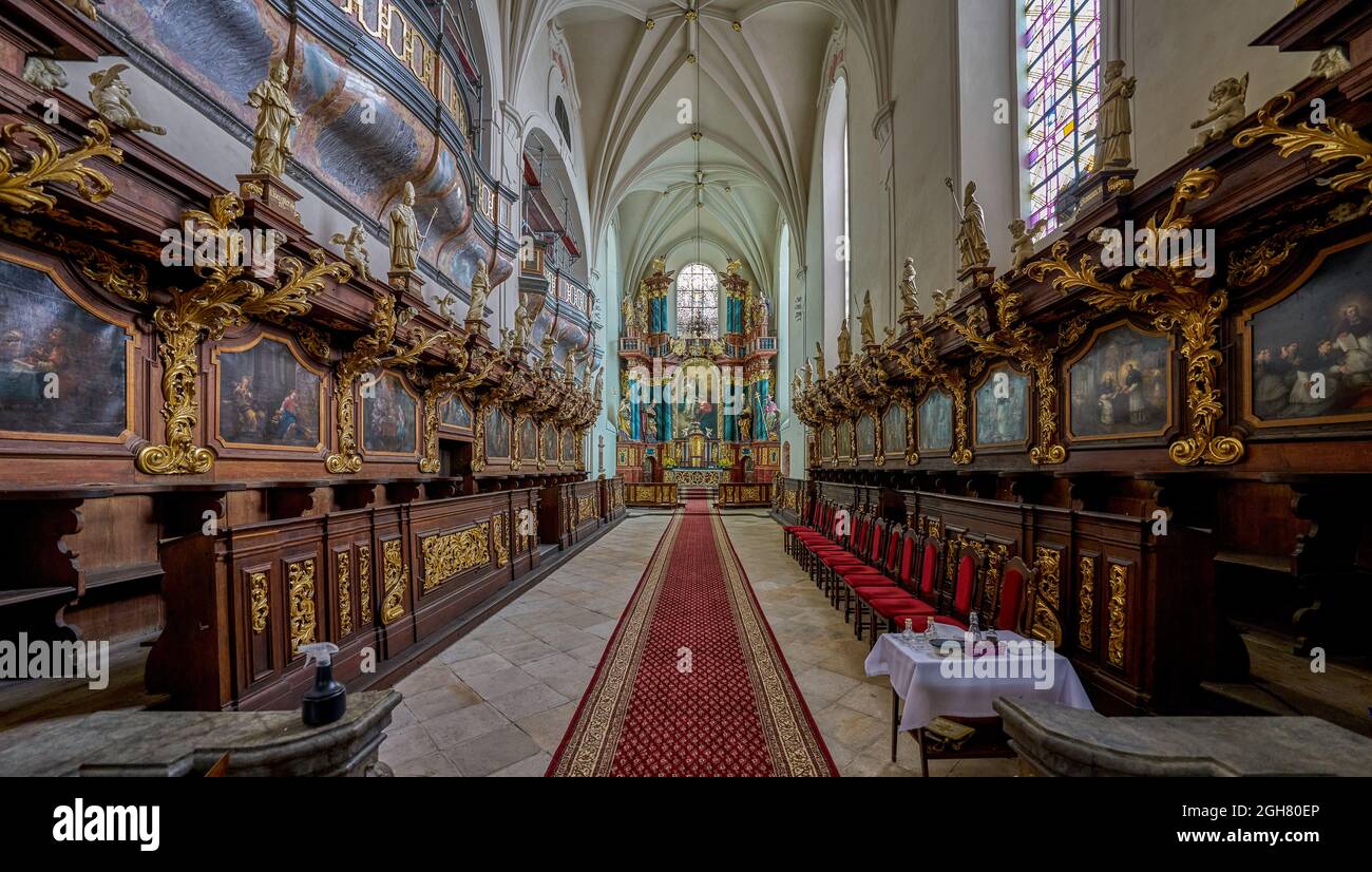 Baroque Augustinian monastery Żagań Sagan Lower Silesia Poland Stock ...