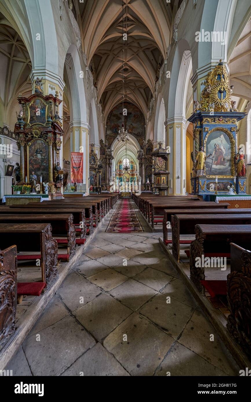 Baroque Augustinian monastery Żagań Sagan Lower Silesia Poland Stock ...