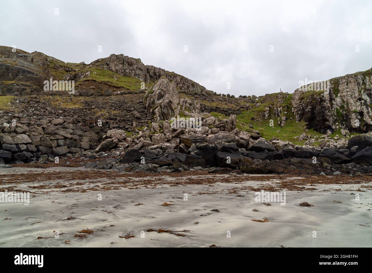 An Corran beach in Staffin Bay on the Isle of Skye Stock Photo - Alamy