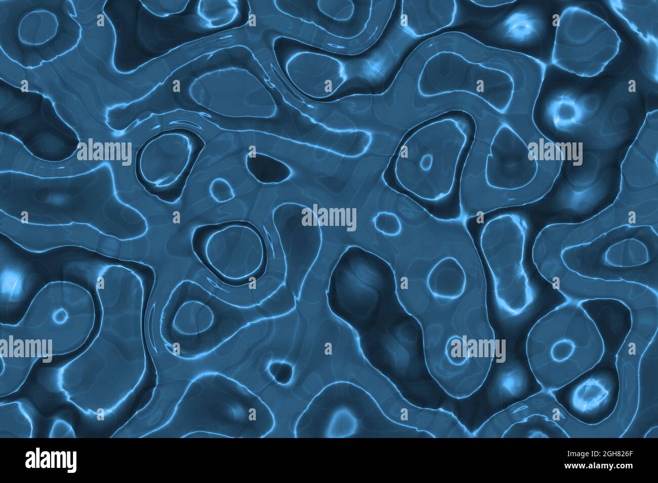 beautiful blue liquid luminescent force curves cg backdrop illustration ...