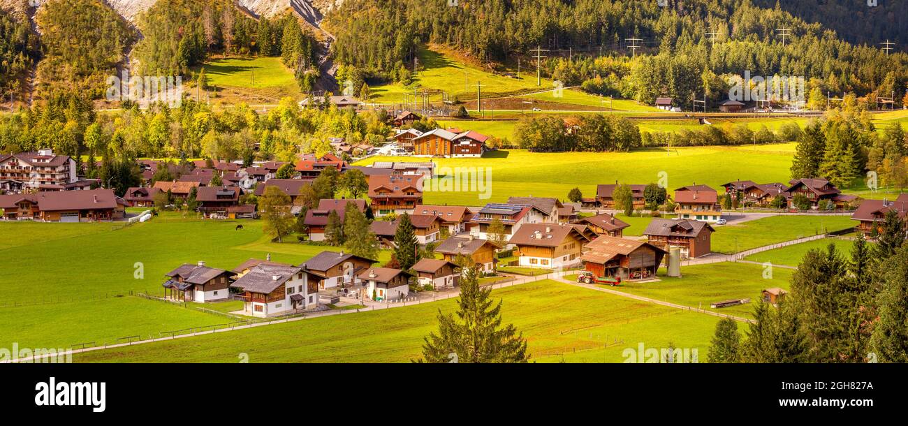 Aerial view kandersteg switzerland hi-res stock photography and images ...