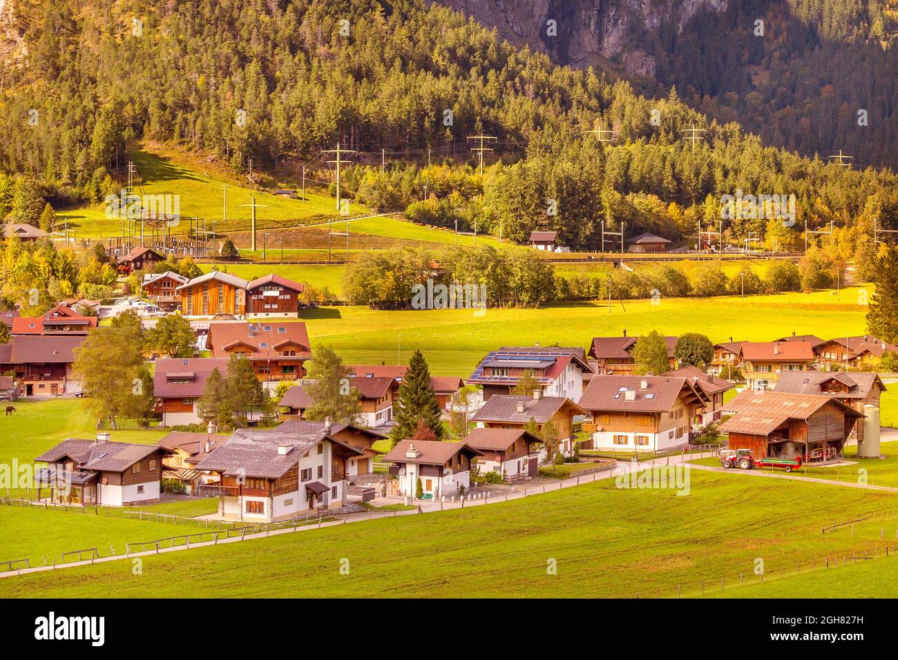 Aerial view kandersteg switzerland hi-res stock photography and images ...
