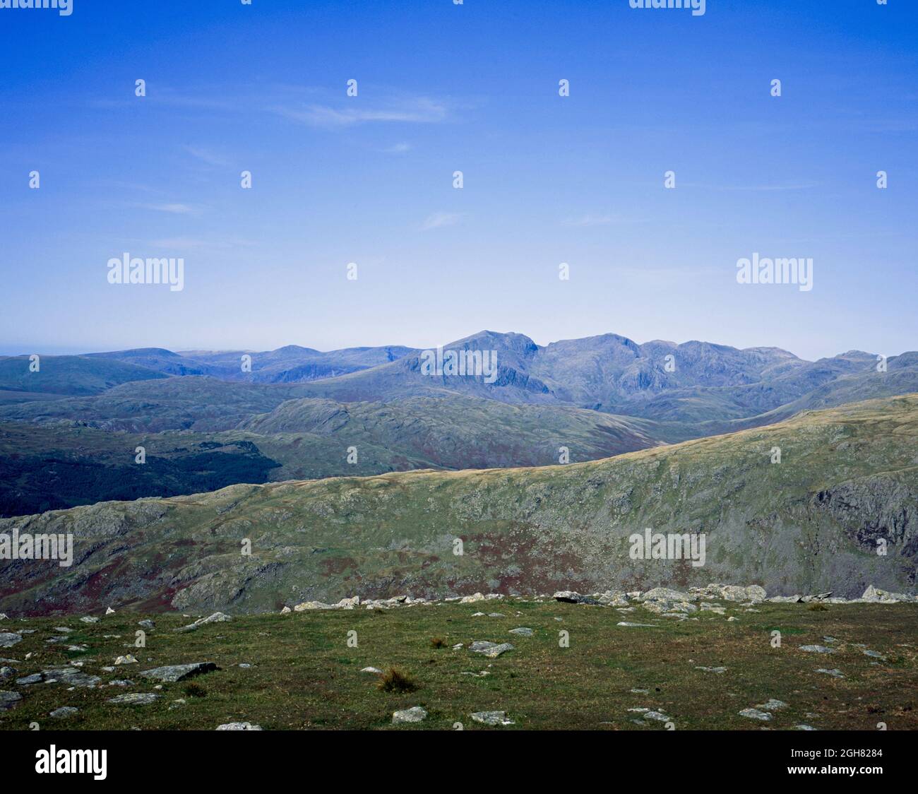 Summit of scafell pike from broad crag hi-res stock photography and ...