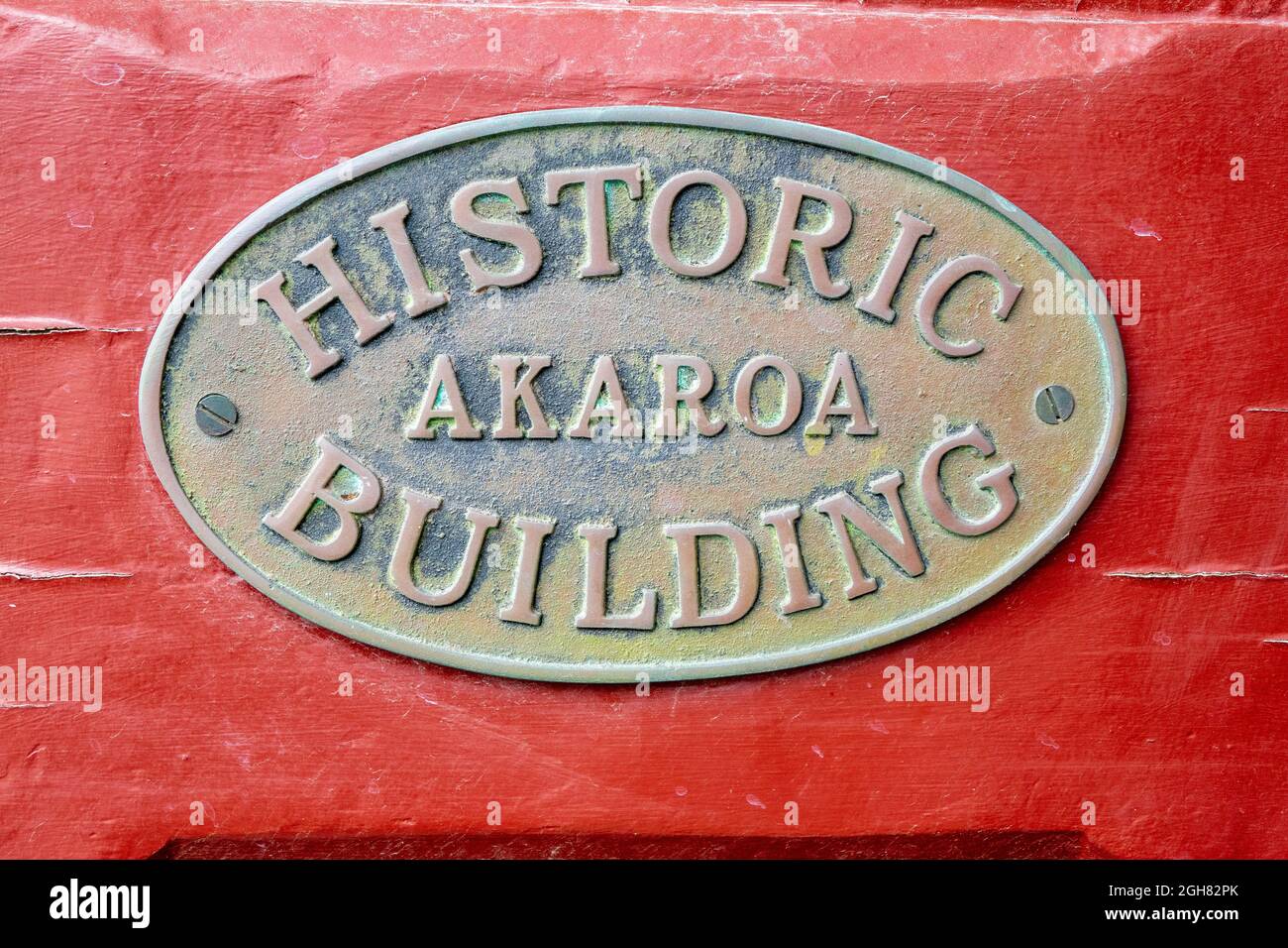 Historic Building Plaque Akaroa New Zealand brass plaque, historic ...
