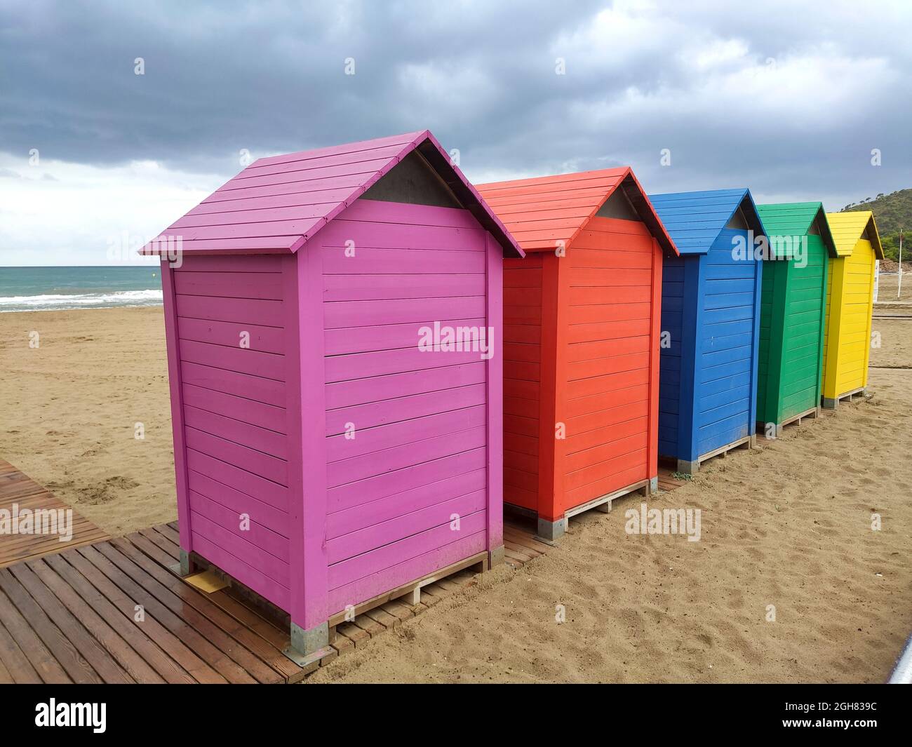 Dressing house on the beach hi-res stock photography and images - Alamy