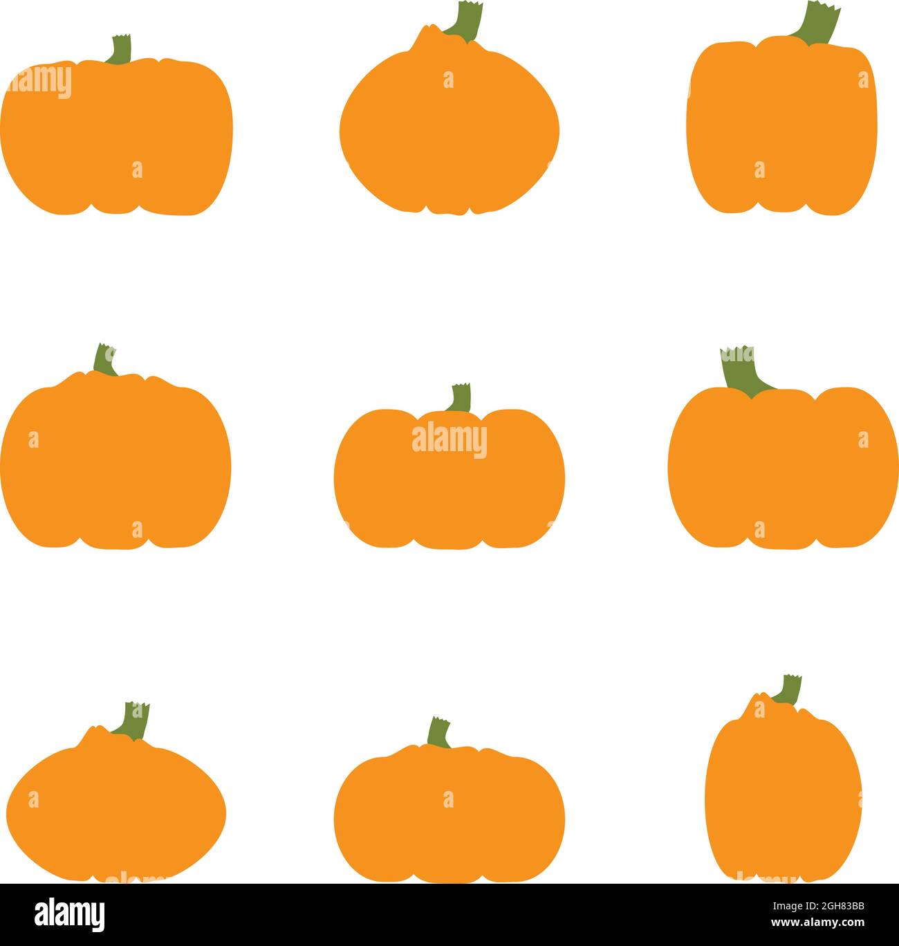 Set of pumpkins - vector illustration Stock Vector Image & Art - Alamy