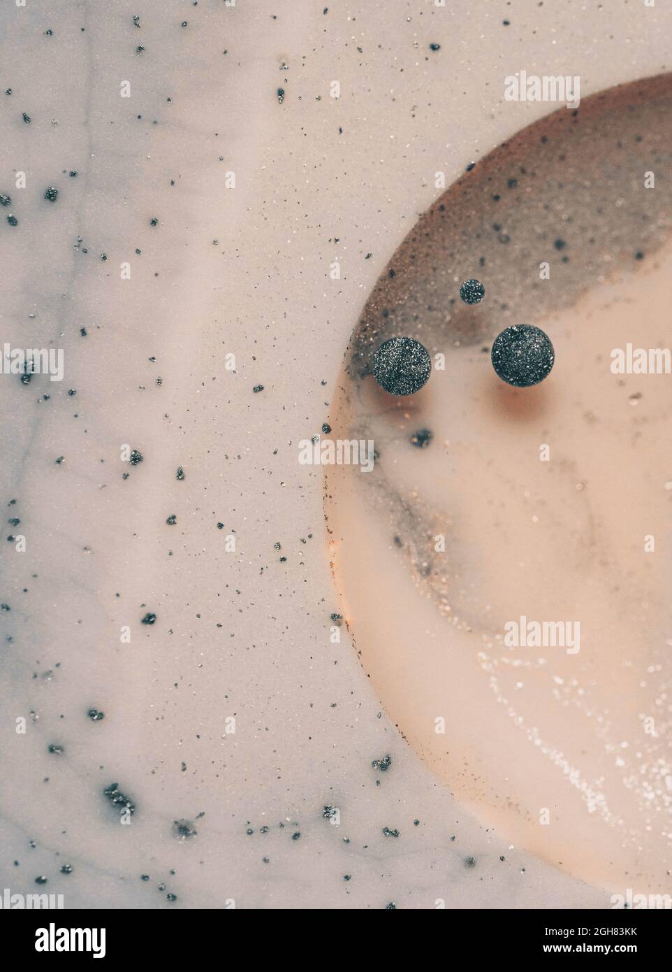 Milk Oil Acrylic Paint Artwork Stock Photo - Alamy