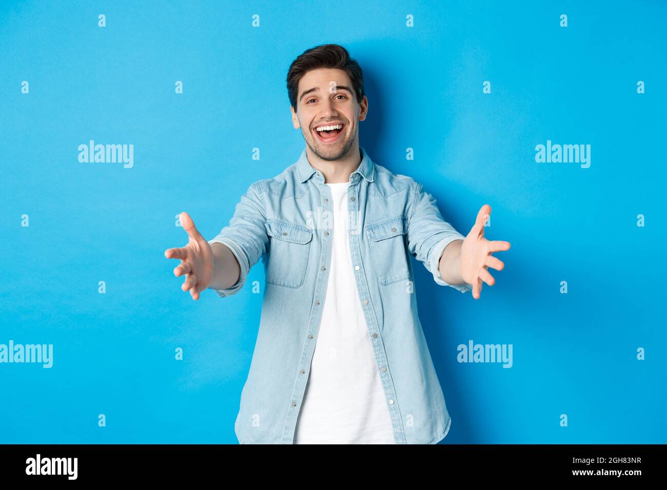 Man reaching forward hi-res stock photography and images - Alamy