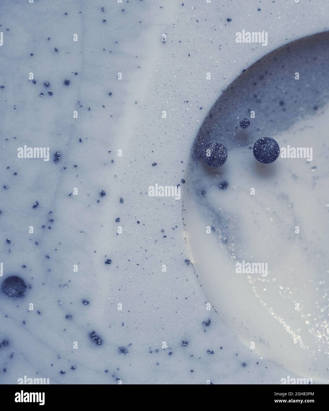 Milk Oil Acrylic Paint Artwork Stock Photo - Alamy