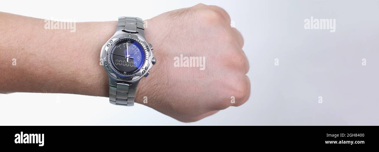 Silver wrist watch hi-res stock photography and images - Alamy