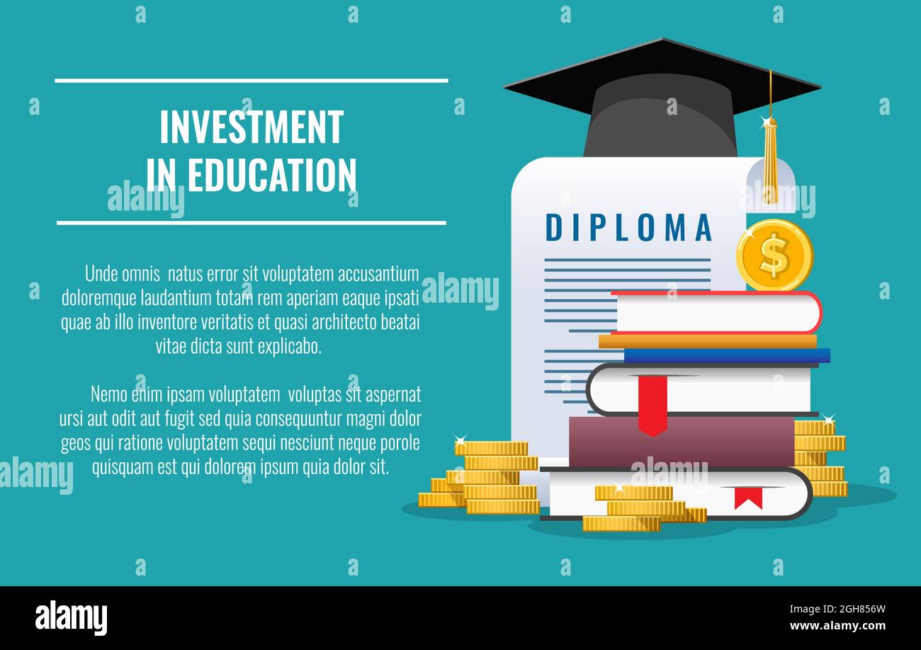 Cost education illustration hi-res stock photography and images - Alamy