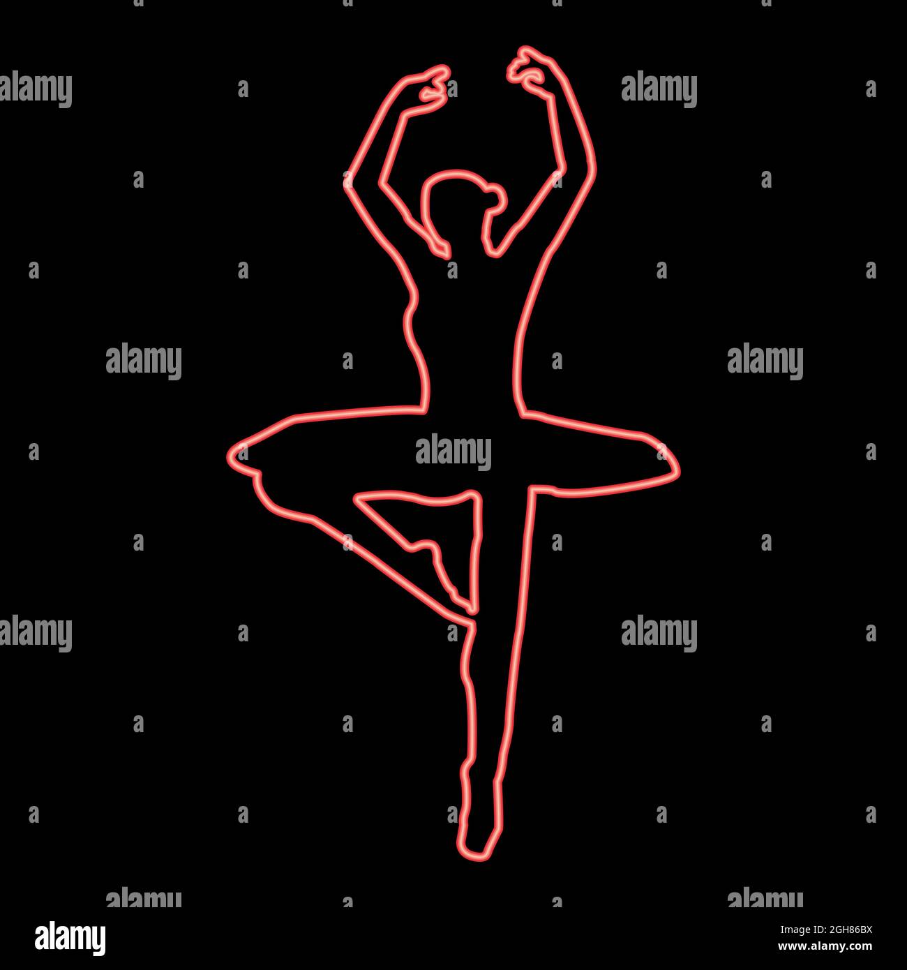 Red ballerina shoes Stock Vector Images - Alamy