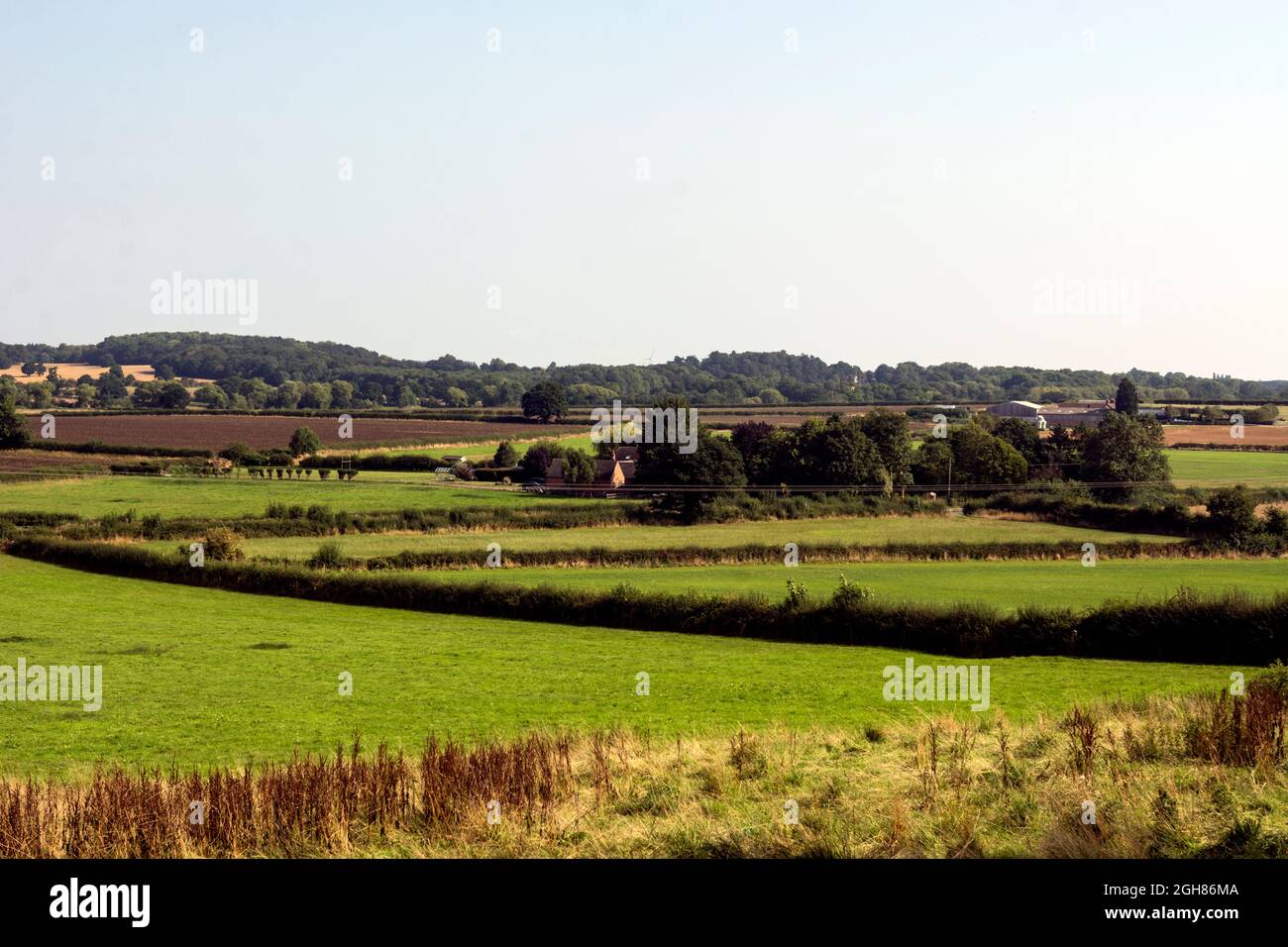 View over the Bosworth Battlefield site, Leicestershire, England, UK ...