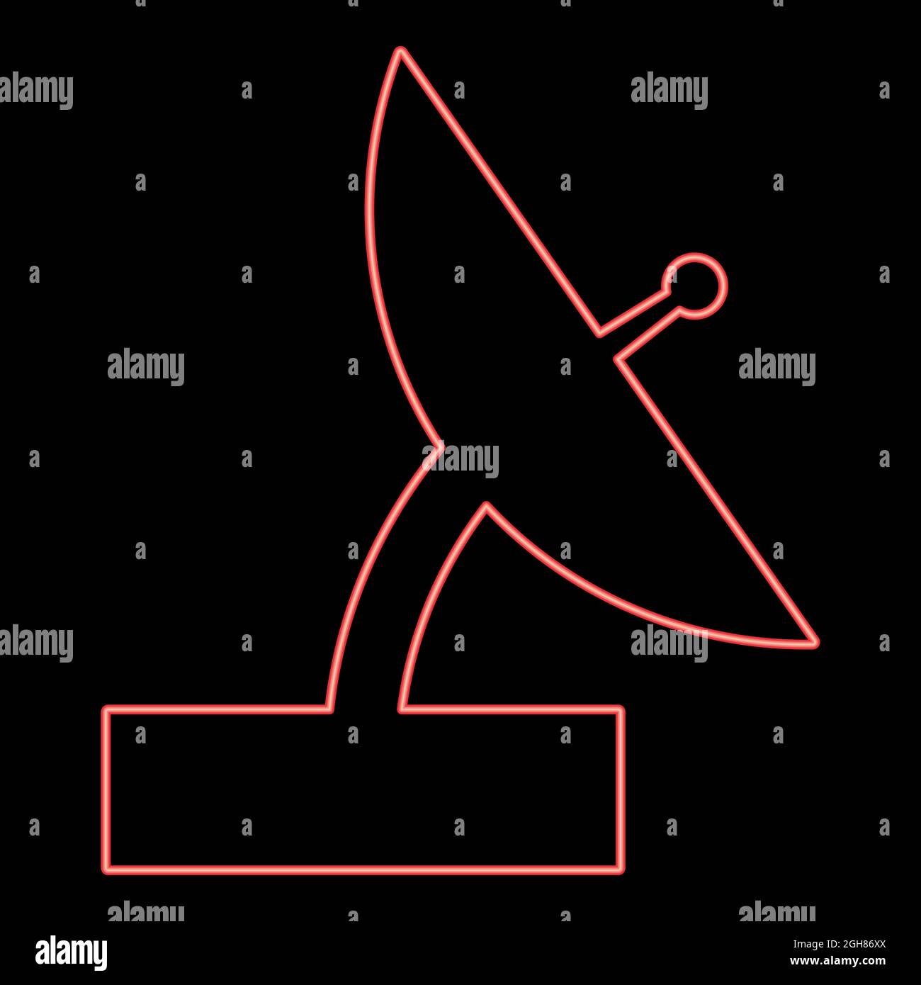 Red satellite dish Stock Vector Images - Alamy