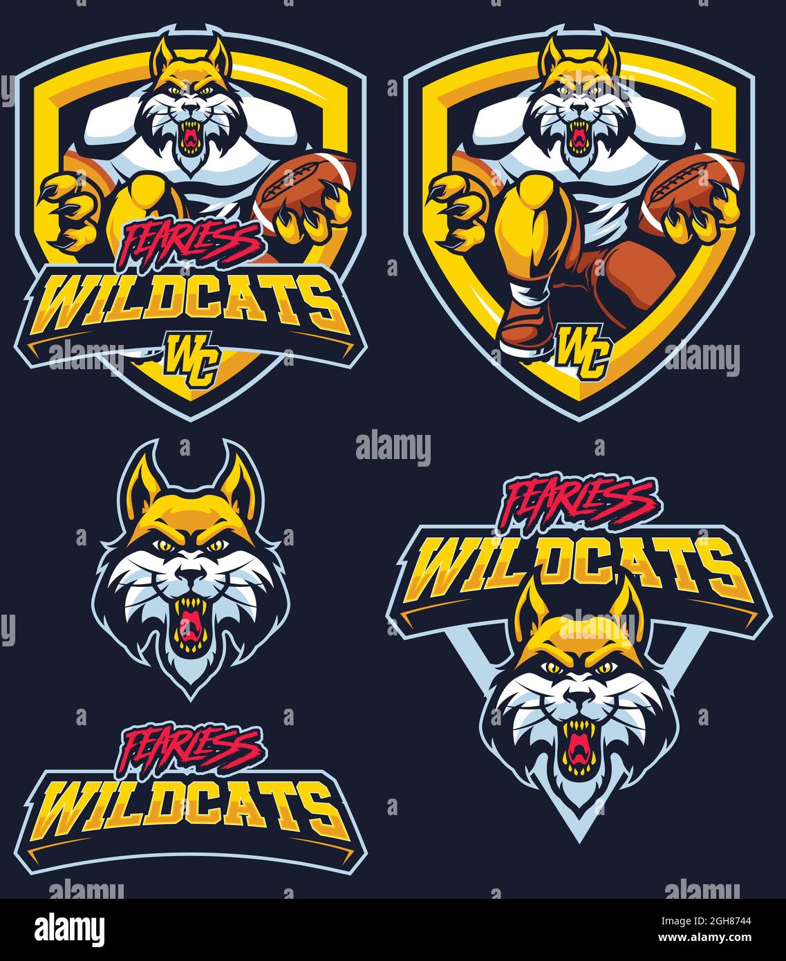 Wildcat angry wildcats team Stock Vector Images - Alamy