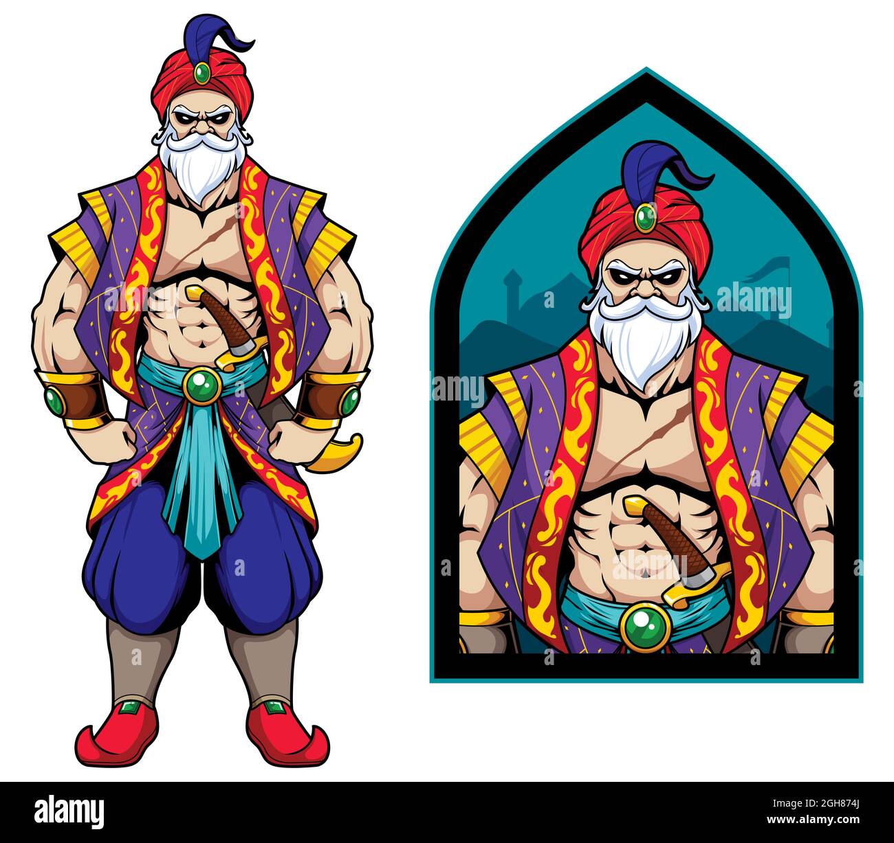 The sultan of the ottoman empire Stock Vector Images - Alamy
