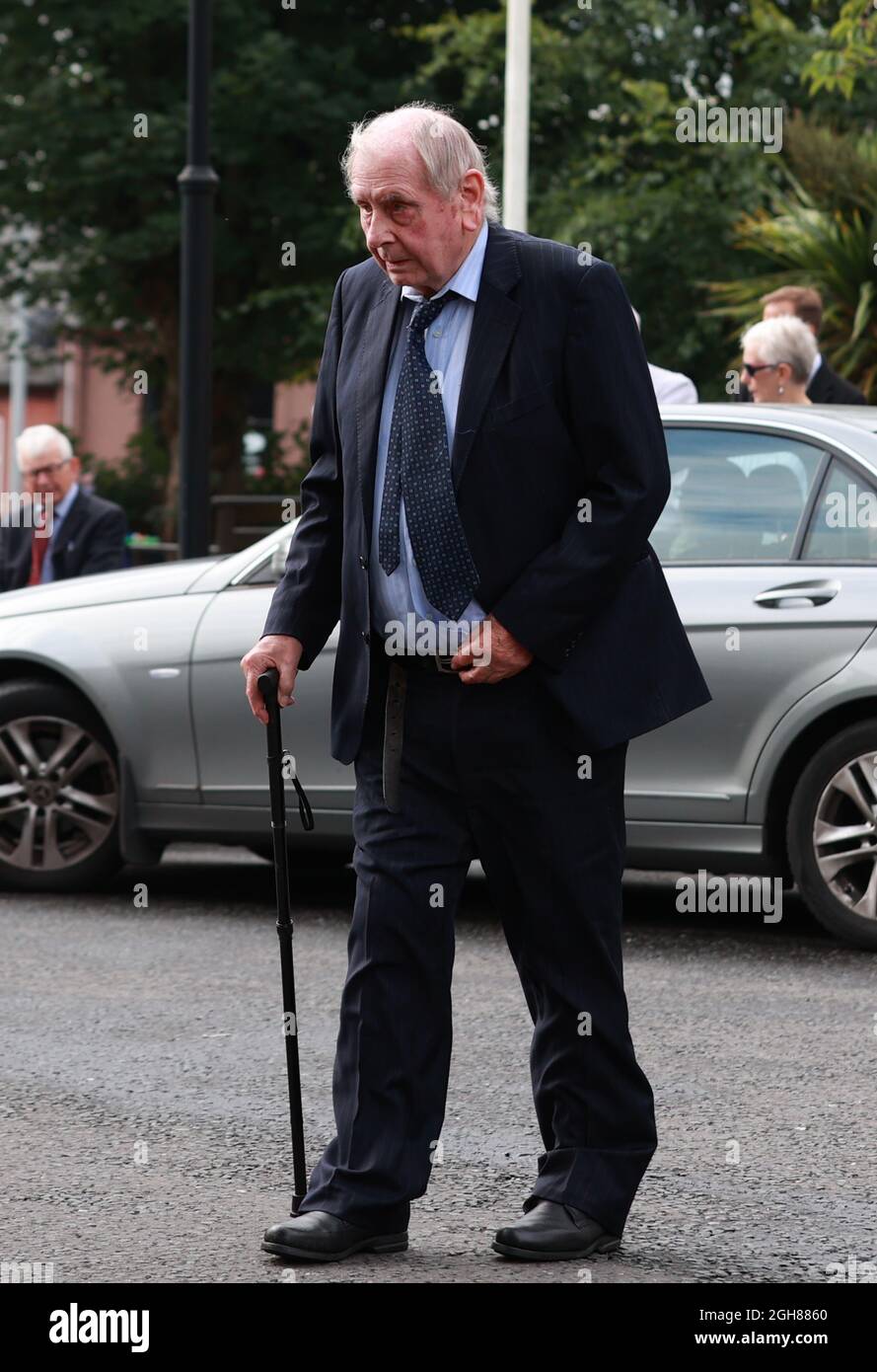 Joe Hendron, during the funeral of Pat Hume, the wife of former SDLP ...