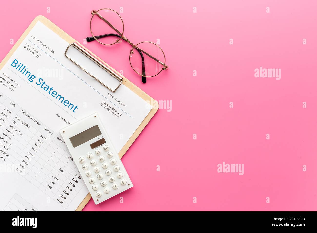 Hospital bill statement hi-res stock photography and images - Alamy