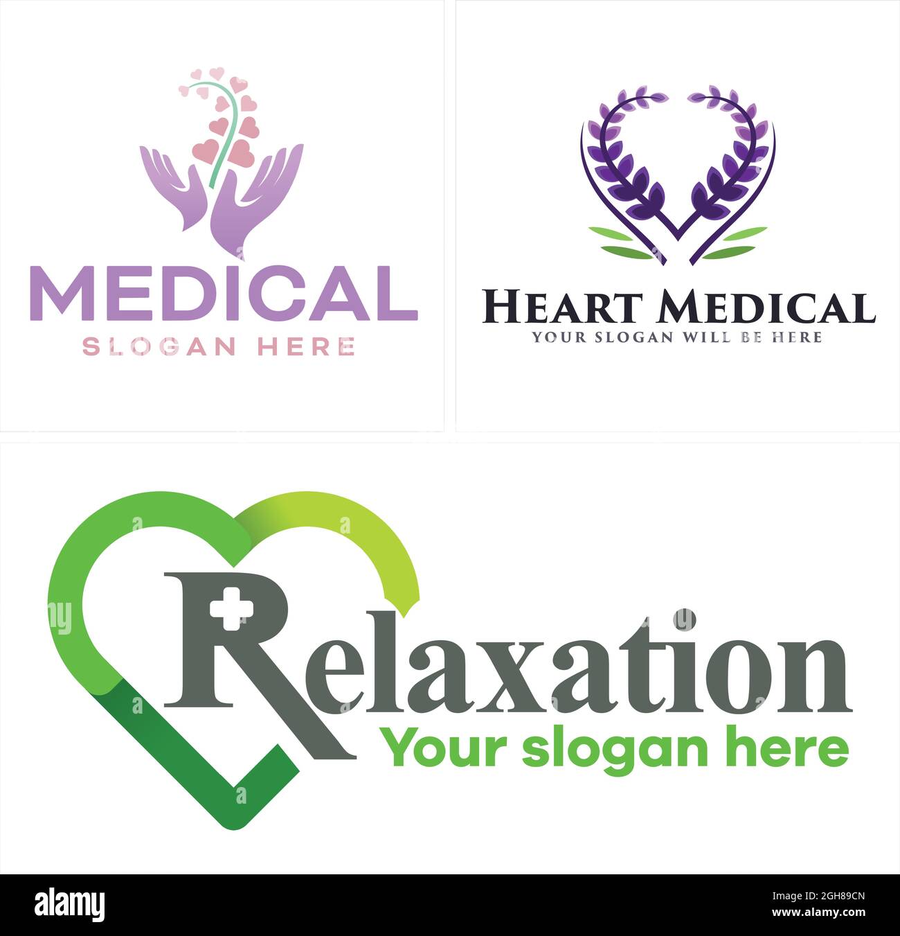 Modern medical spa therapist logo design Stock Vector Image & Art - Alamy