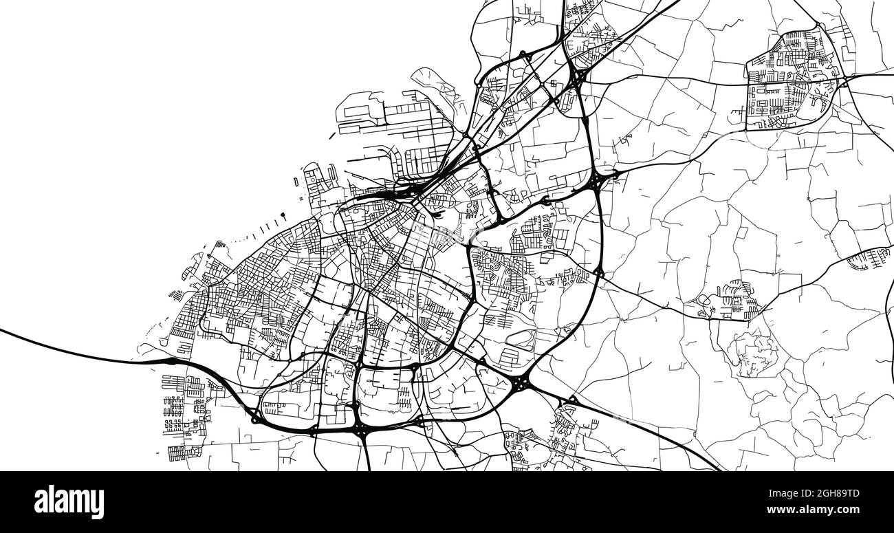 Urban vector city map of Malmo, Sweden, Europe Stock Vector Image & Art ...
