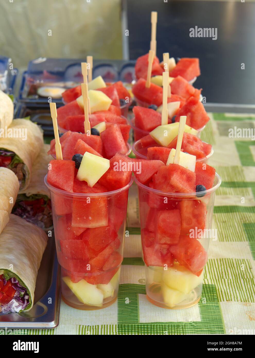 Healthy snacks prepared for Asian Street Festival customers in Prague ...