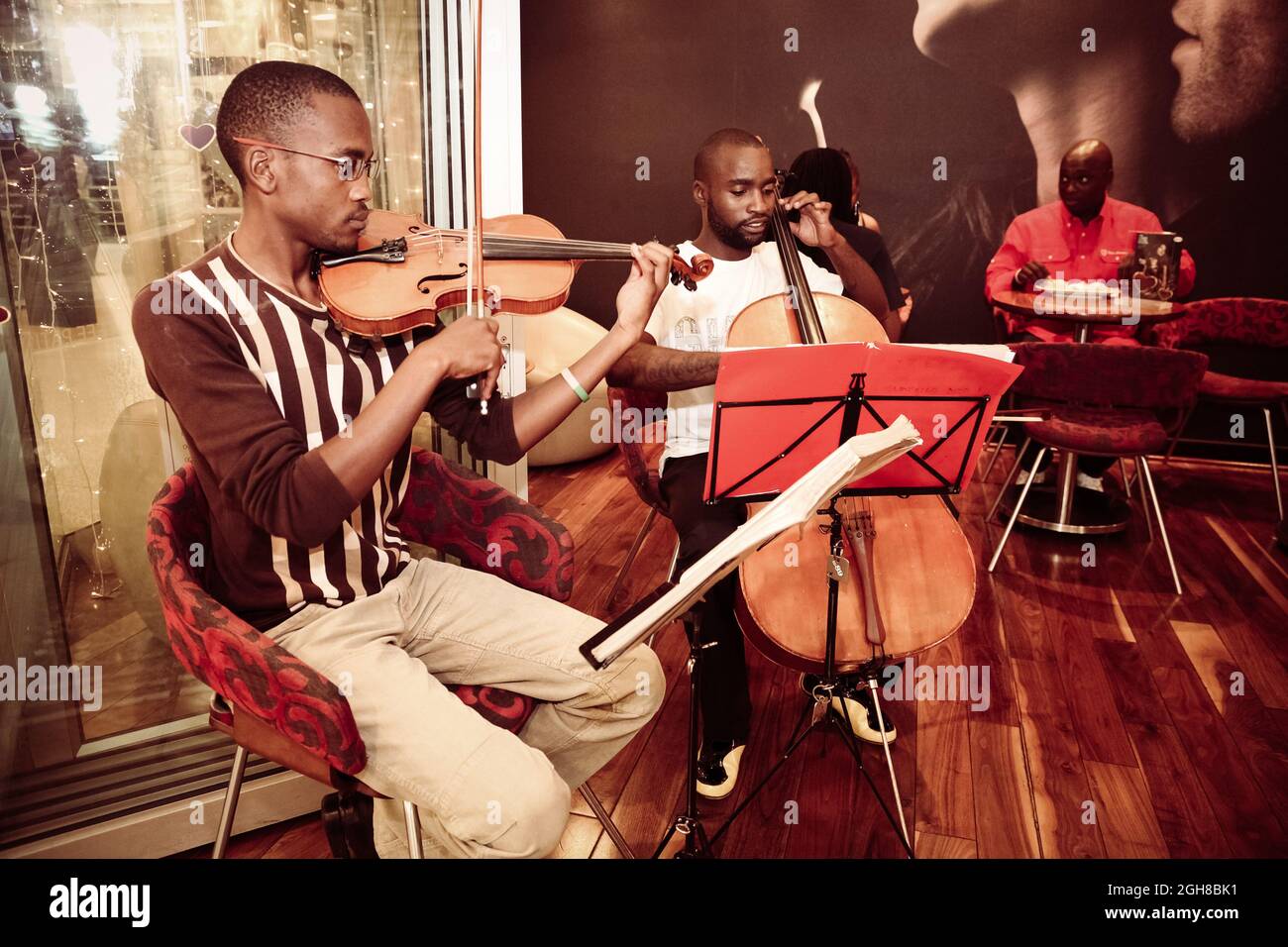 JOHANNESBURG, SOUTH AFRICA - Aug 10, 2021: A closeup of African ...