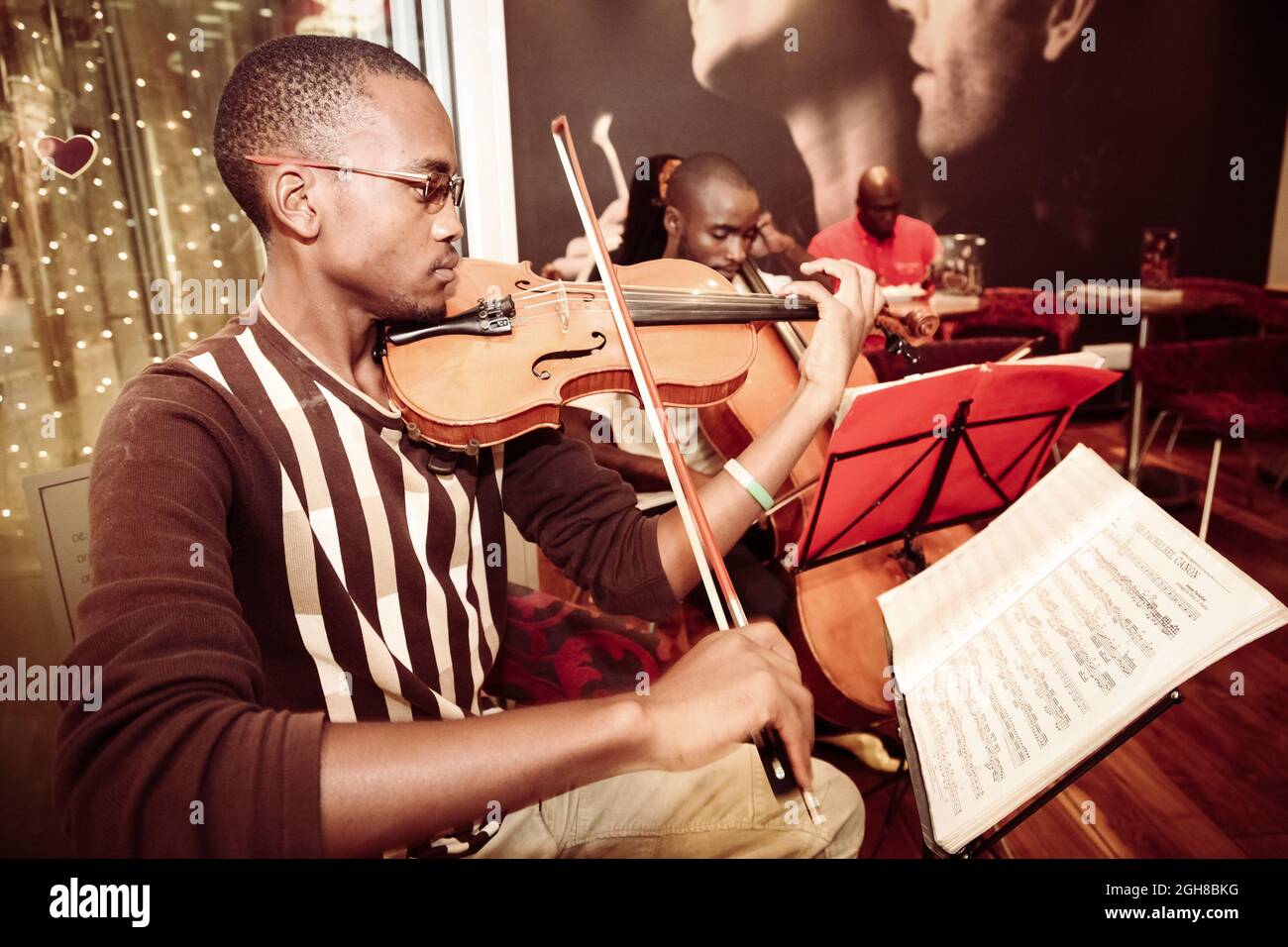 JOHANNESBURG, SOUTH AFRICA - Aug 10, 2021: A closeup of African ...