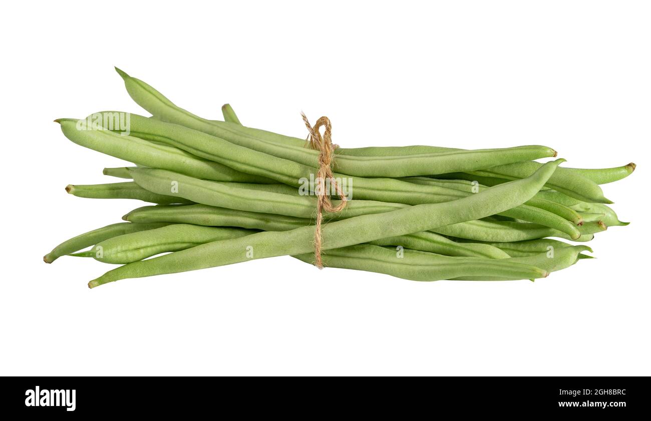Green beans isolated on white background with clipping path Stock Photo ...