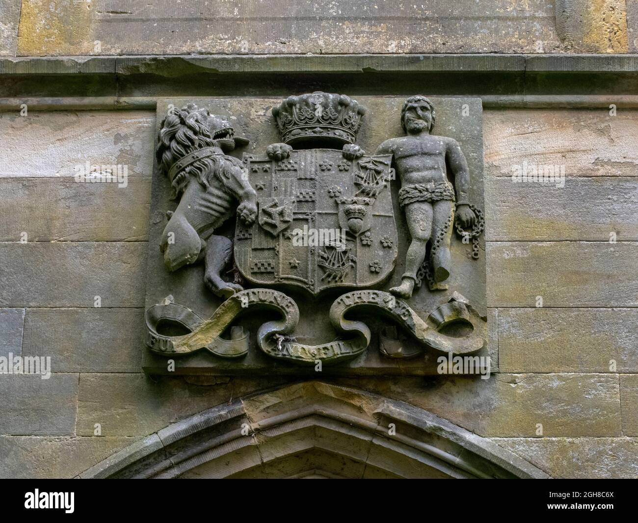 The ruins of the Dunmore Park estate in Falkirk, Scotland Stock Photo ...