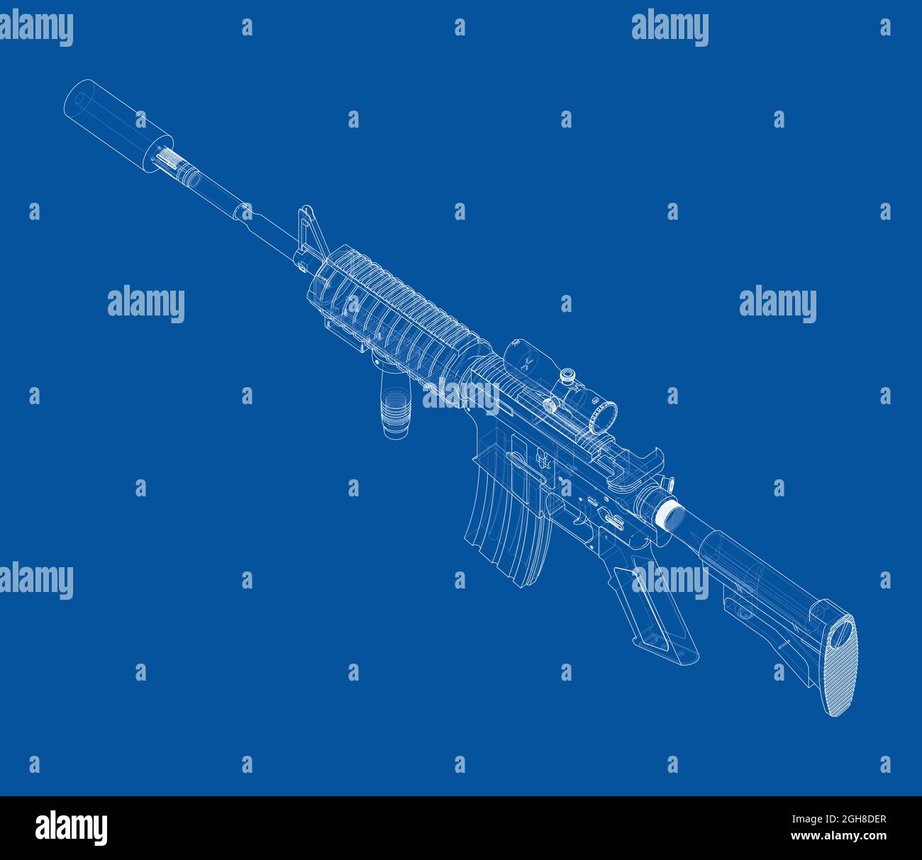 Army weapons. Vector Stock Vector Image & Art - Alamy