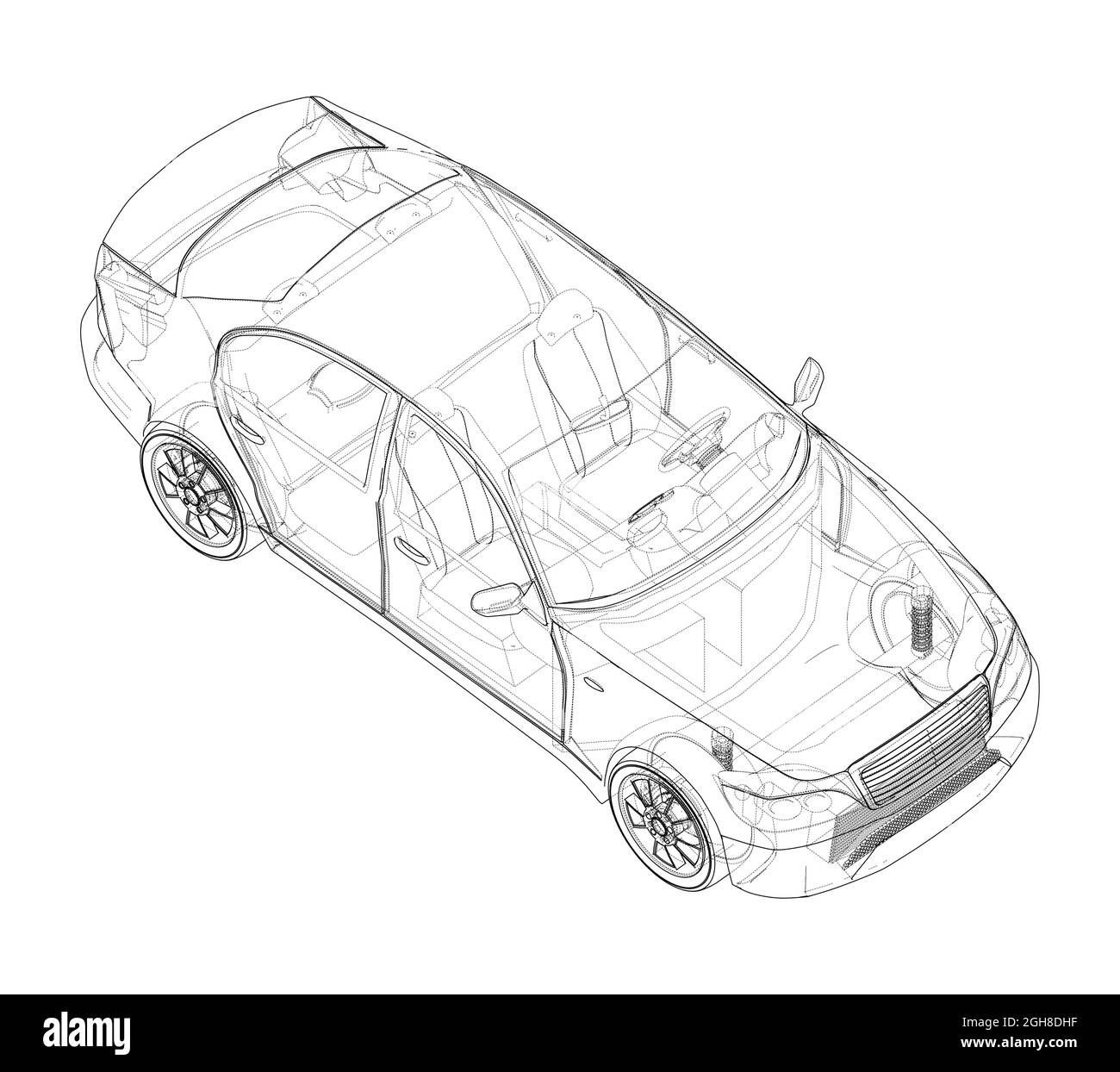 Electromobile. Vector Orthography Stock Vector Image & Art - Alamy