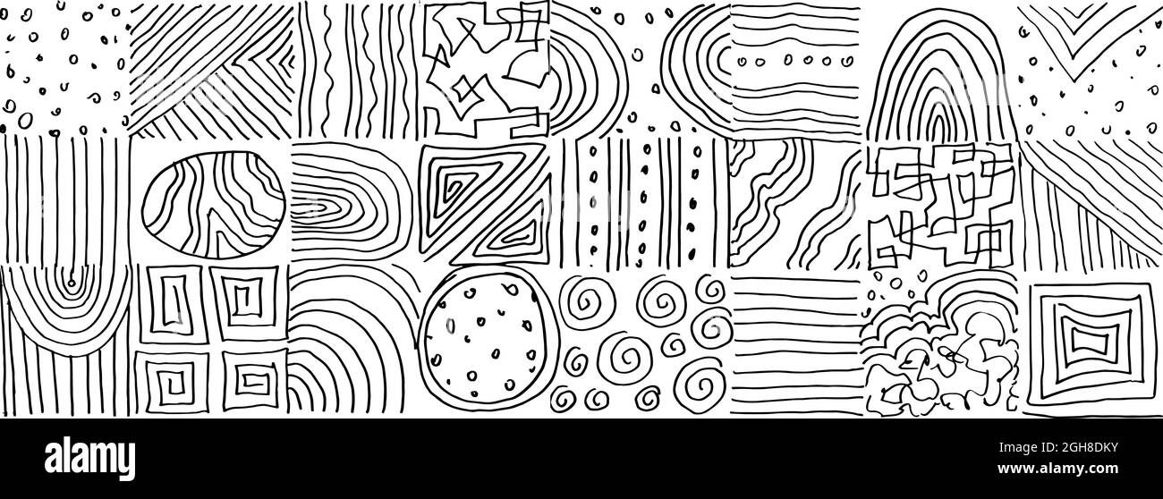 Abstract ink geometric pattern background. Wallpaper with modern ...