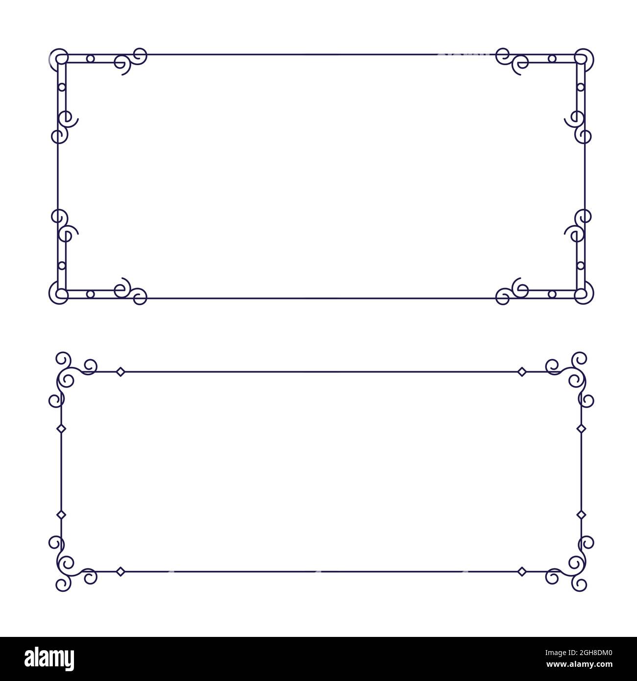 Border vector illustration design template Stock Photo - Alamy