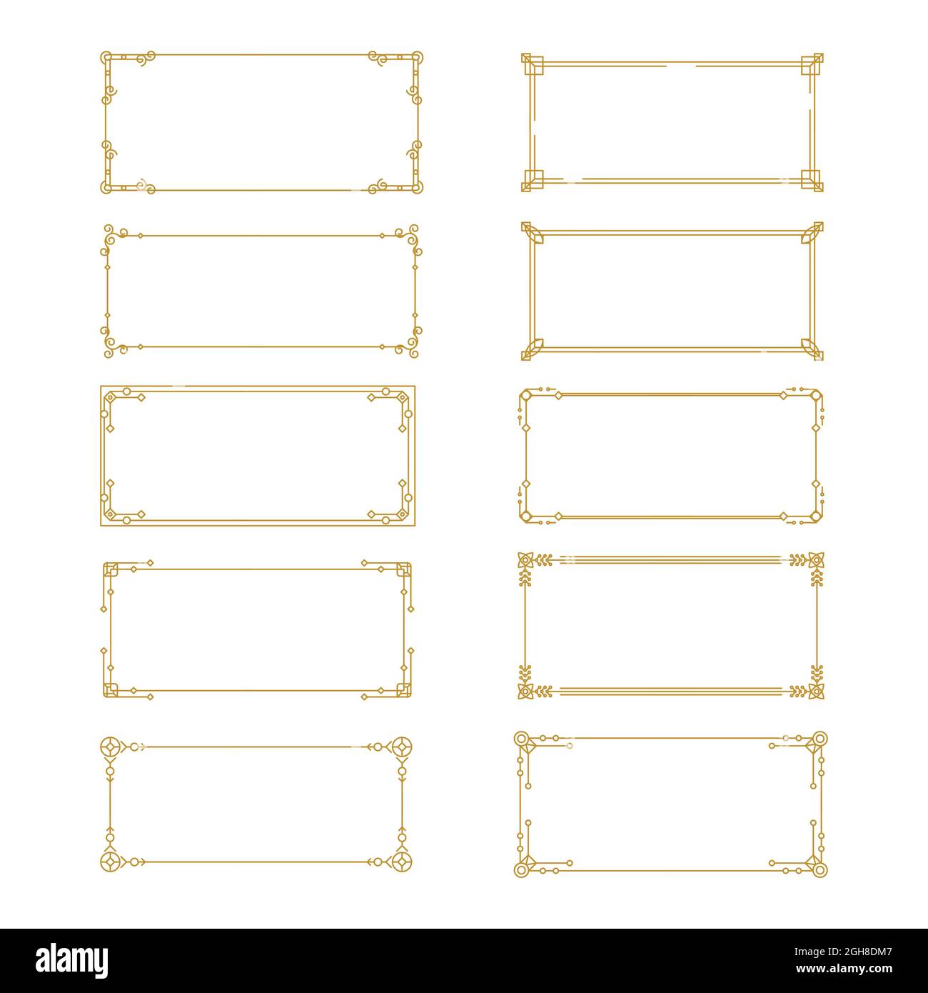 Border vector illustration design template Stock Photo - Alamy