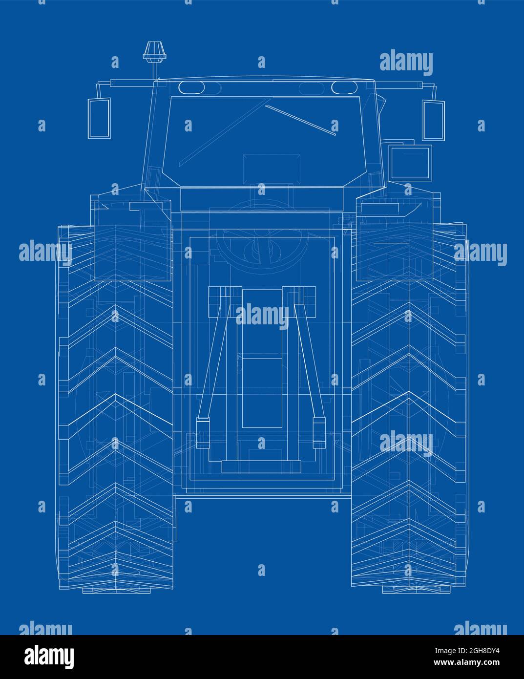 Farm Tractor Concept. Vector Stock Vector Image & Art - Alamy